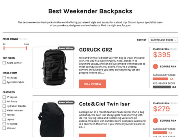 New Carry Buyer’s Guide :: Beta Version - Carryology