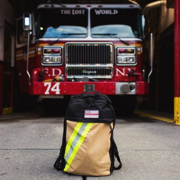Recycled Firefighter The Chief Backpack :: Drive By - Carryology