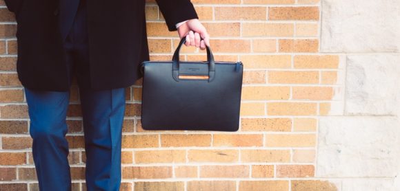 Carl Friedrik Vallance Slim Leather Briefcase :: Drive By - Carryology
