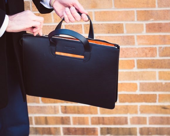 Carl Friedrik Vallance Slim Leather Briefcase :: Drive By - Carryology