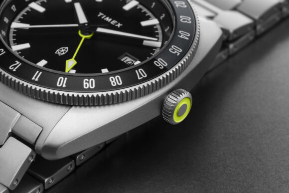 The James Brand x Timex Titanium GMT Automatic Watch